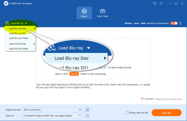 Thanks for installing AnyMP4 Blu-ray Ripper