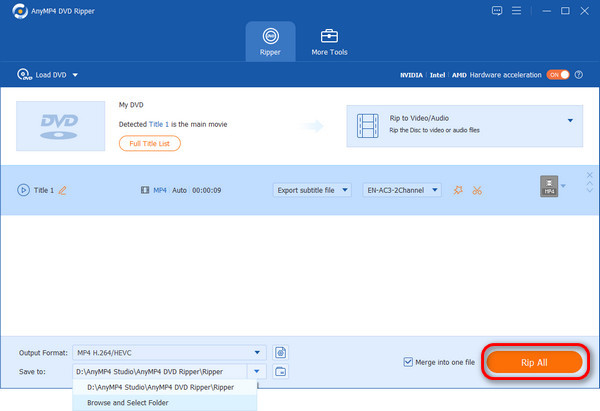 Tack för att du installerade AnyMP4 DVD Ripper